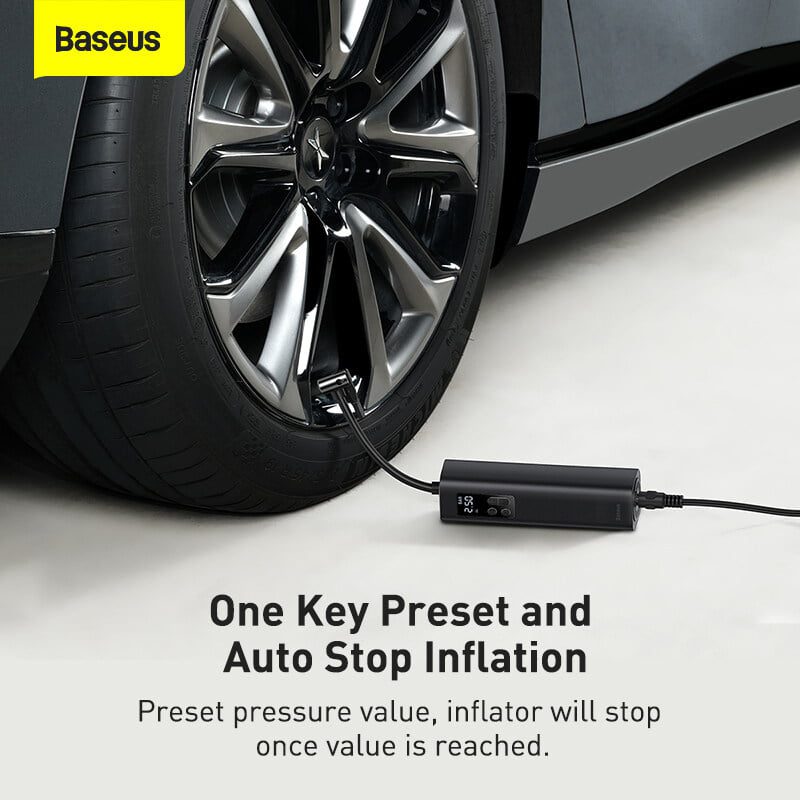 Baseus Super Mini Inflator Pump Car Air Compressor 12V CRCQ000001 ...